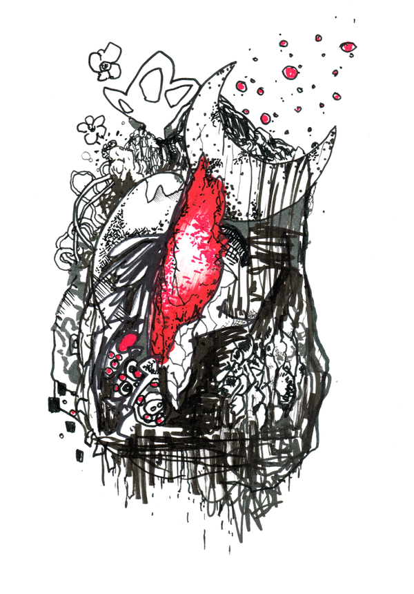 Grant Hunter is an artist and illustrator who makes drawings with ink ...