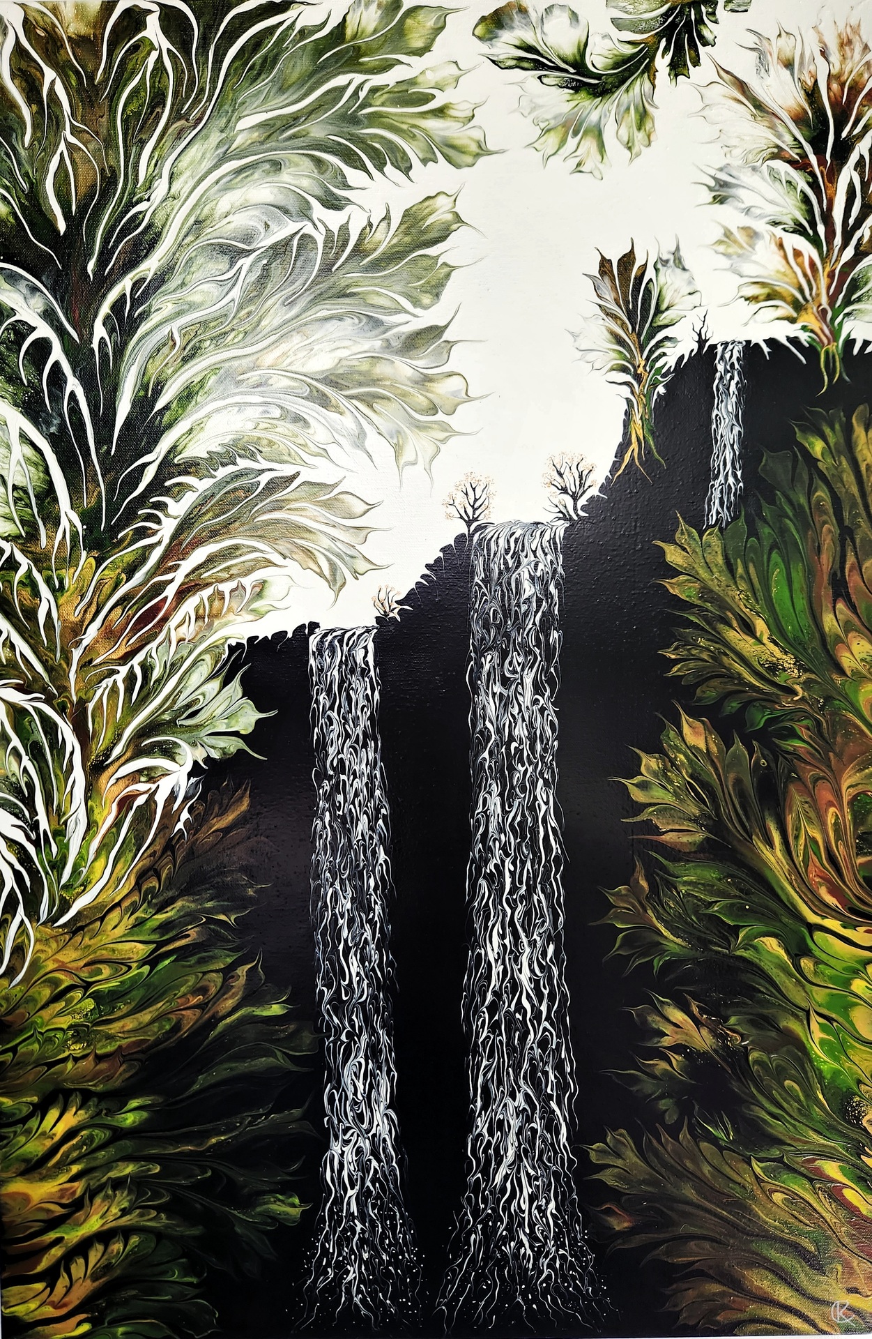 Waterfall #11 2023 Acrylic Waterfall Botanical